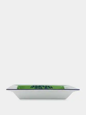 GINORI 1735 Oriente Italiano Malachite Square Change Tray - Green