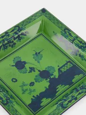 GINORI 1735 Oriente Italiano Malachite Square Change Tray - Green