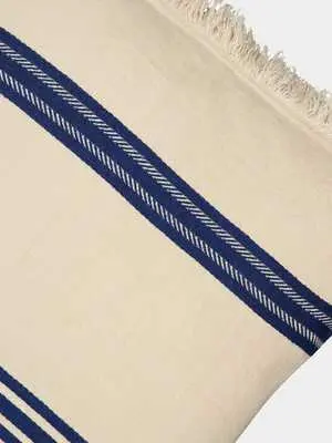 LIBECO Linen Cushion With Fringed Edges