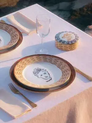 GINORI 1735 Porcelain Plate - Orange