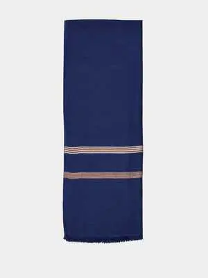Libeco Noa Linen Stripe Tablecloth - Blue