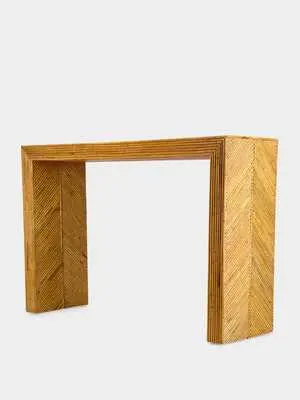 SANTANO Bamboo Rattan Console