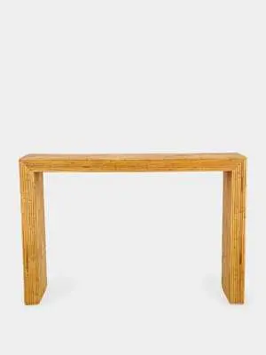 SANTANO Bamboo Rattan Console - Brown
