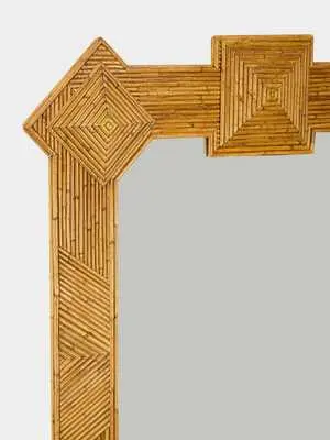 SANTANO Cleo Rattan Mirror