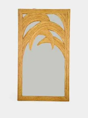 SANTANO Coco Left Rattan Mirror - Brown
