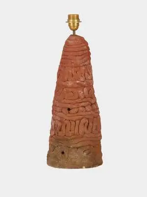 HONORÉ Terracotta Caracole Table Lamp