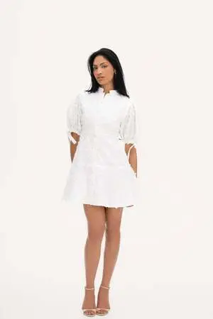MANDIBREEZE Harmonia Broderie Mini Dress