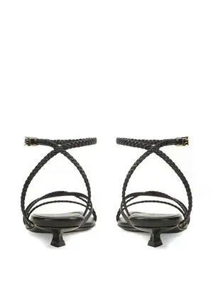SERGIO ROSSI Braided Strapped Sandals