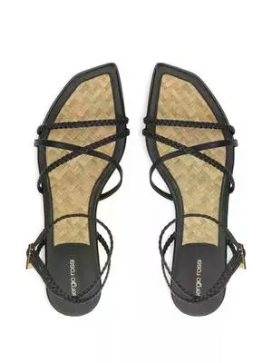 SERGIO ROSSI Braided Strapped Sandals