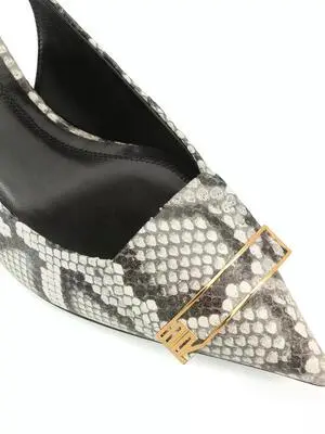SERGIO ROSSI Evolv Printed Buckle Pumps - Neutrals
