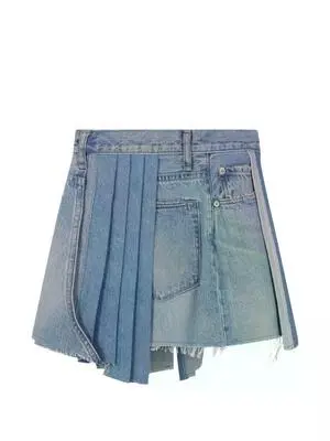 KURO Mark Xiii Pleated Denim Skirt