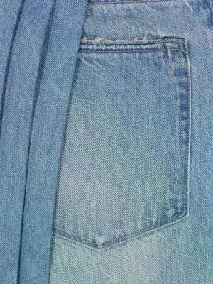 KURO Mark Xiii Pleated Denim Skirt