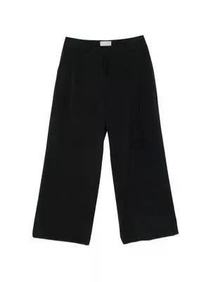 THESTROY Flat-front Trousers - Black