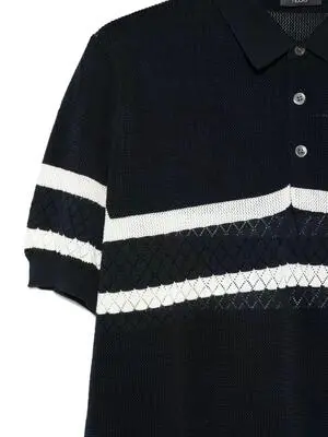 HOSIO Striped Polo Shirt