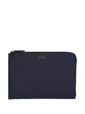 Smythson Slim Pouch - Blue