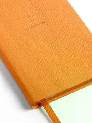 Smythson Make It Happen Panama Notebook - Orange
