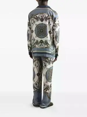 Dolce & Gabbana Printed Silk Twill Trousers