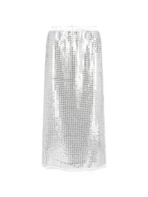 ISABELLE BLANCHE Metallic Midi Skirt