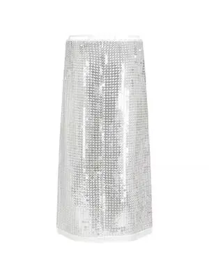 ISABELLE BLANCHE Metallic Midi Skirt