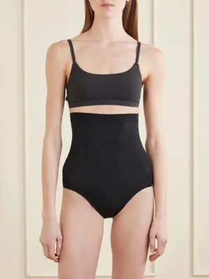 Spanx Spanxsculpt Gofigure High-waisted Stretch Briefs - Black