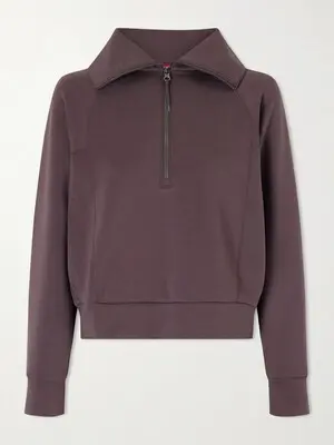 Spanx Airessentials Stretch-jersey Half-zip Sweatshirt