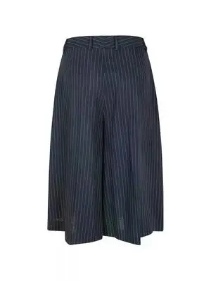 LARDINI Pinstripe Long-length Shorts
