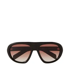 Prada Oversized Aviator Sunglasses - Brown