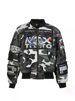 COUCOUBEBE 75018 Patched Bomber Jacket