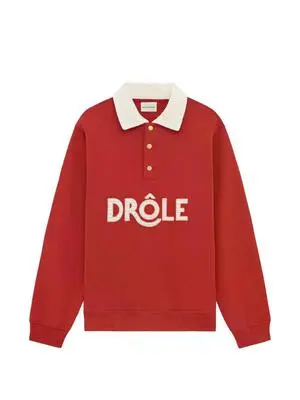 Drole De Monsieur Button Collar Polo - Red