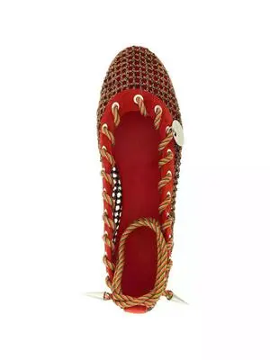 KIKO KOSTADINOV Reticella Tie Ballet Flats