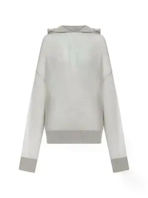 Rick Owens Cashmere Hoodie - Grey
