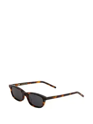 KALEOS Monte Rectangle-frame Sunglasses - Brown