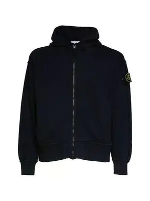 Stone Island Zip Hooded Sweatshirt