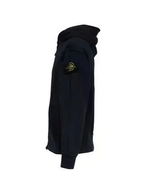 Stone Island Zip Hooded Sweatshirt