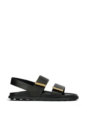 TOD'S Metallic Leather Sandals