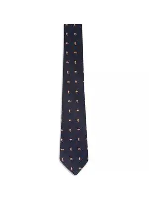 Zegna Paisley Neck Tie - Blue