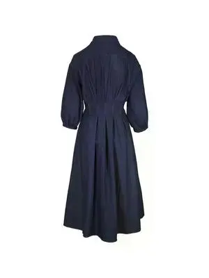 TWP Balloon-sleeve Midi Shirt Dress