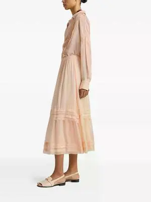 Momoni Elasticated Ruffled Midi Skirt