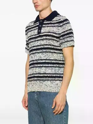 AMARANTO Striped Button Knitwear