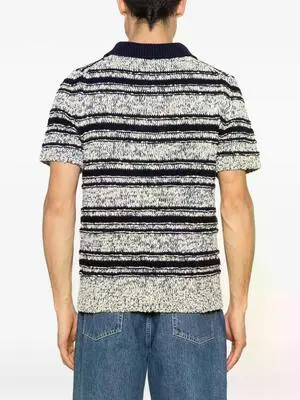 AMARANTO Striped Button Knitwear