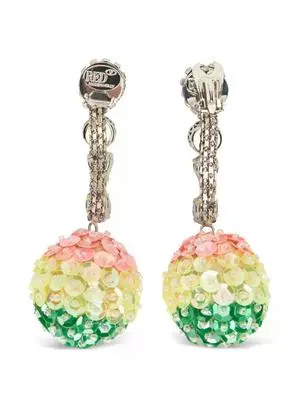 Red Valentino Sequin-embellished Drop Earrings