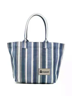 Isabel Marant Étoile Yenky Striped Tote Bag - Blue
