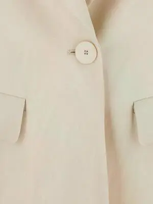 MERCI Button Pocket Blazer - Neutrals