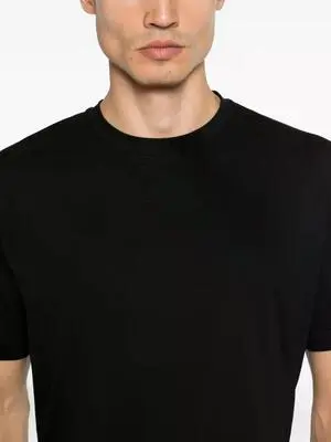 MAZZARELLI Round-neck T-shirt - Black