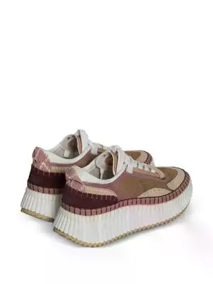 Chloé Nama Lace-up Sneakers - Neutrals