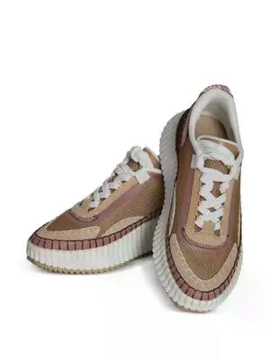 Chloé Nama Lace-up Sneakers - Neutrals