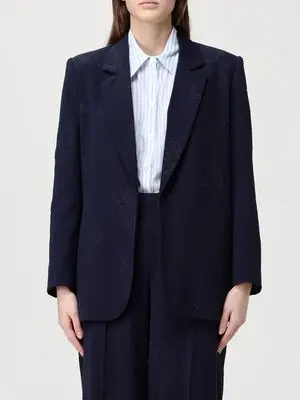 TWINSET Embroidered Viscose Single-breasted Blazer