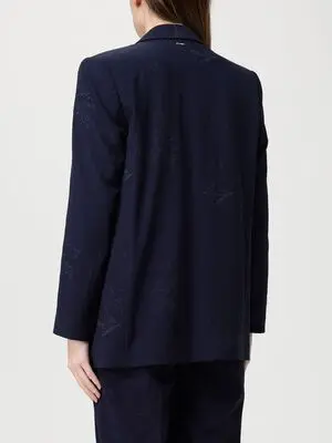 TWINSET Embroidered Viscose Single-breasted Blazer