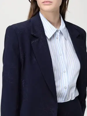 TWINSET Embroidered Viscose Single-breasted Blazer
