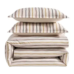 Ted Baker London Scallop Stripe Duvet Set, Full/queen - Multi